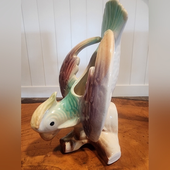 Art | Vintage Cockatoo Parrot Ceramic Pottery Wall Pocket | Poshmark